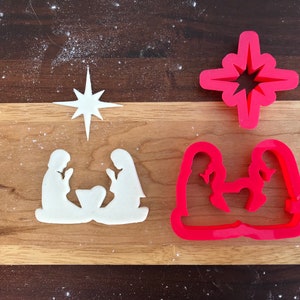 Night Jesus Born Cookie Cutter | Merry | Jesus | Joseph | Christmas ...