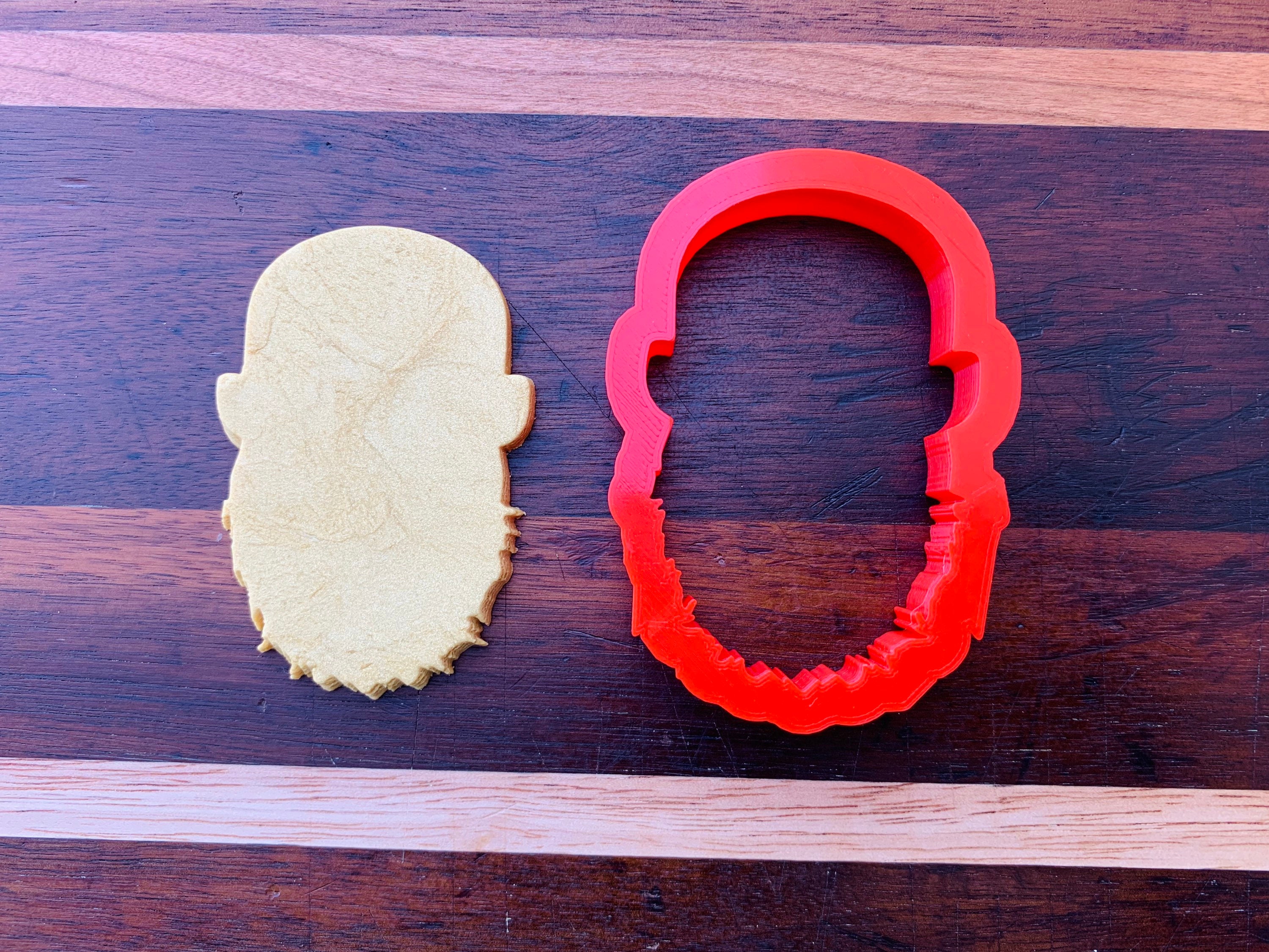 Bald Men With Beard Cookie Cutter - Etsy