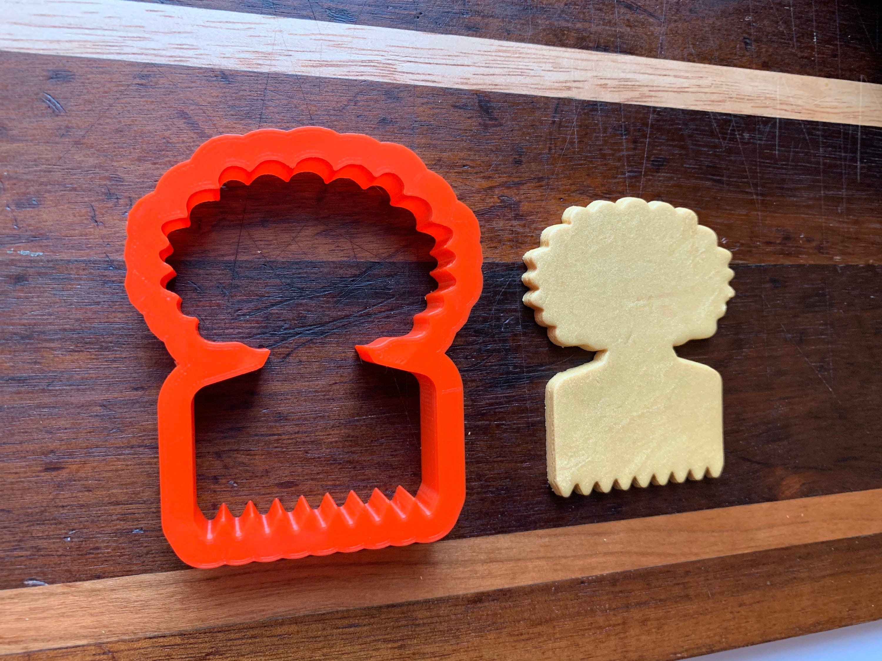 Afro Shaped Hair Comb Cookie Cutterafricaafrican Artafrican | Etsy