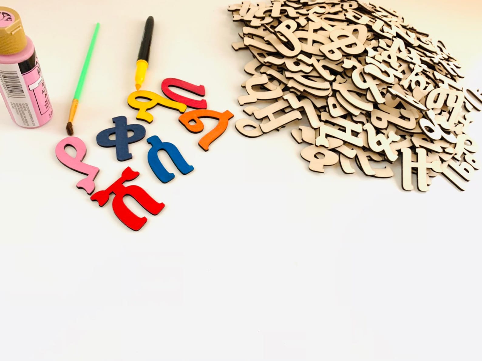 Wooden Geez Alphabet fidel: Amharic Tigrinya Ethiopia - Etsy