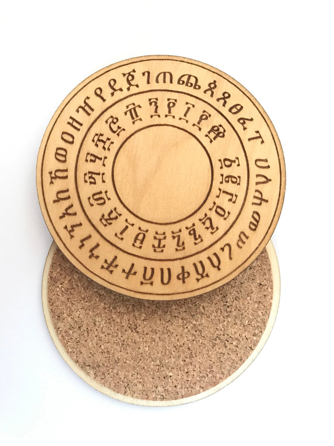 Laser Engraved Ethiopian Alphanumeric Coasters.ge'ez | Etsy