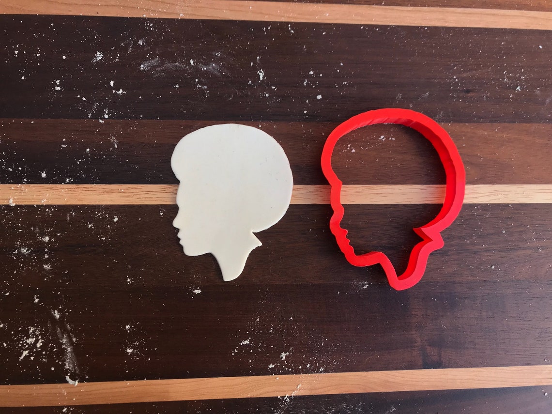Afro Cookie Cutter | Afro Woman Cookie Cutter | Afro Man Cookie Cutter ...
