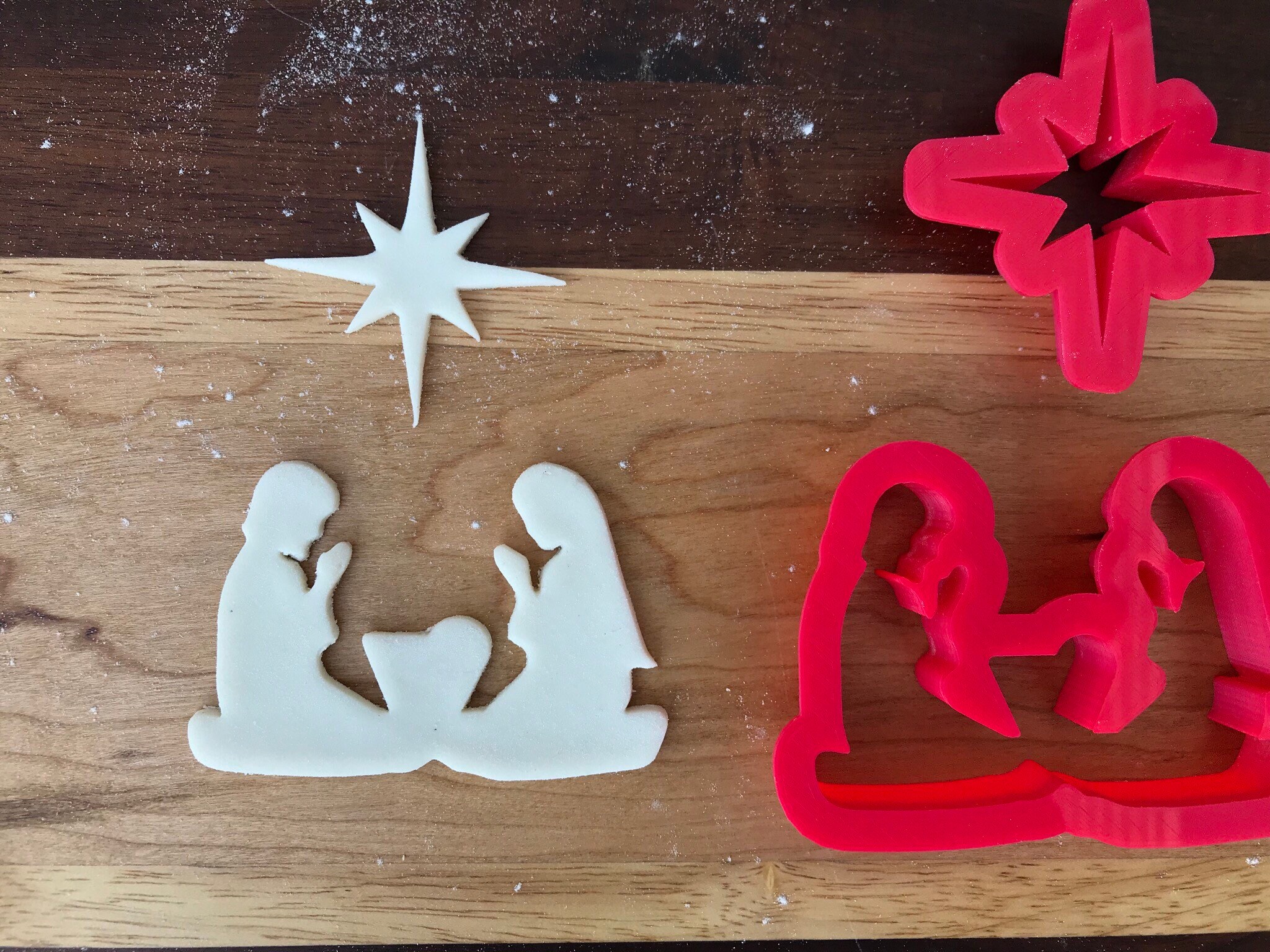 Night Jesus Born Cookie Cutter Merry Jesus Joseph - Etsy
