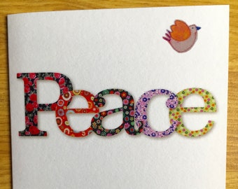 Peace Card - Etsy UK