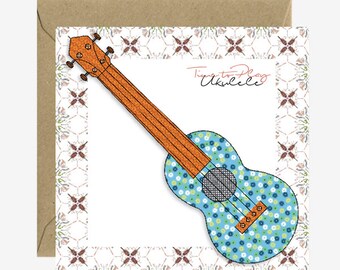 Ukulele Birthday Card - Etsy UK