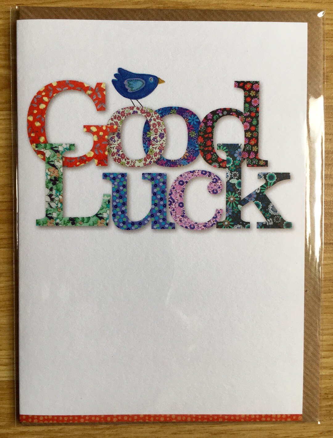 Good Luck Greeting Card Blank Inside - Etsy