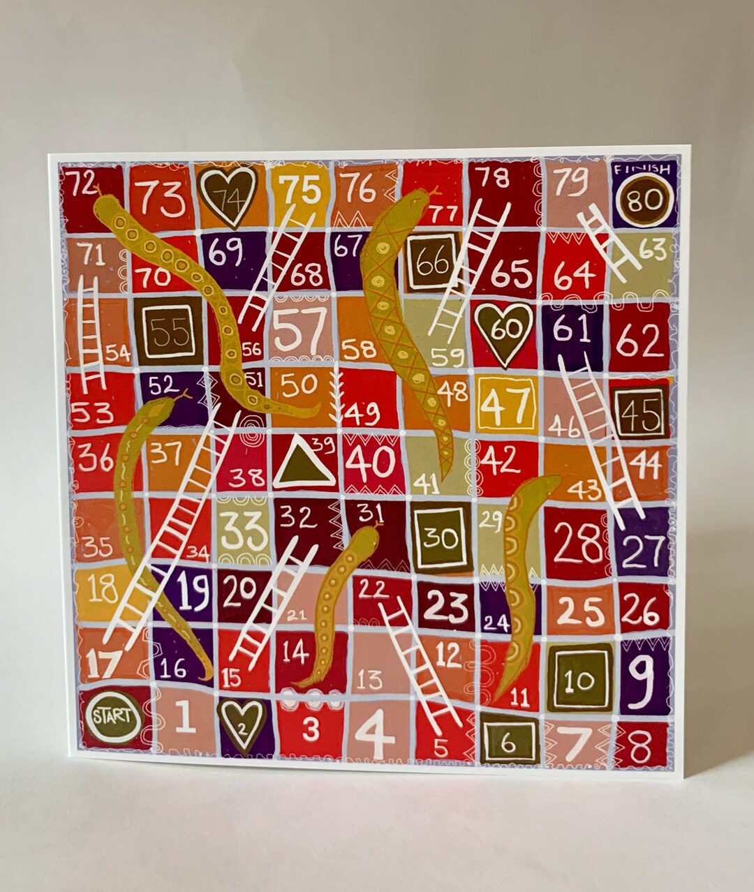 Snakes and Ladders Greeting Card for the Kids in Your Life. - Etsy