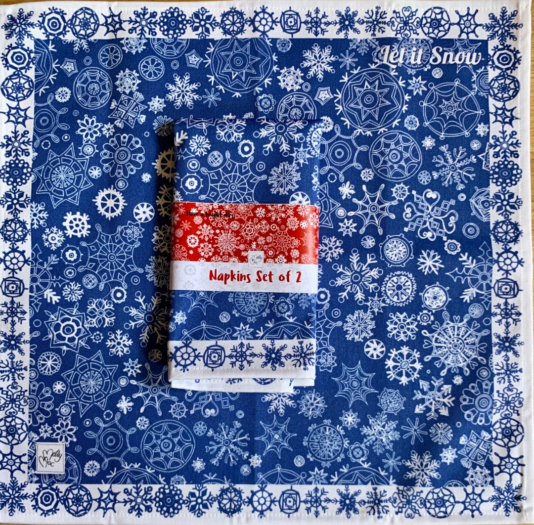 Snowflake Napkins for Your Festive Table, They Are Pretty Cotton ...