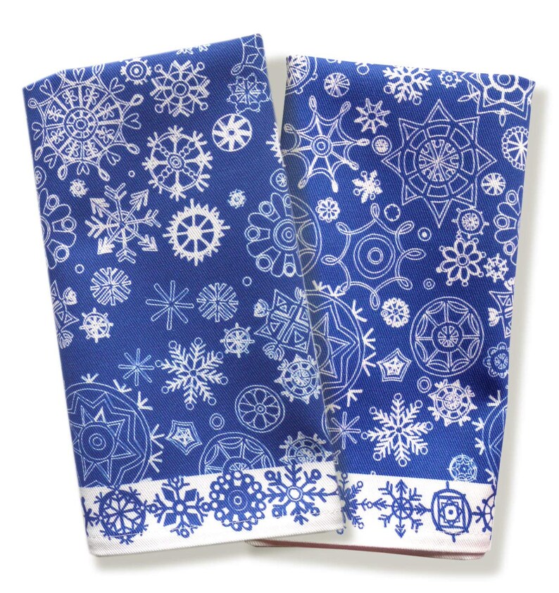Snowflake Napkins for Your Festive Table They Are Pretty - Etsy