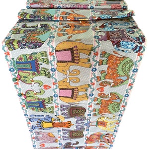 Indian Elephant Table Runner Colorful Bohemian Wedding Present. - Etsy UK