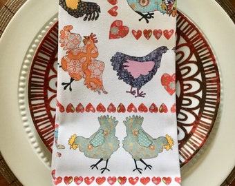 Chicken Napkins | Etsy