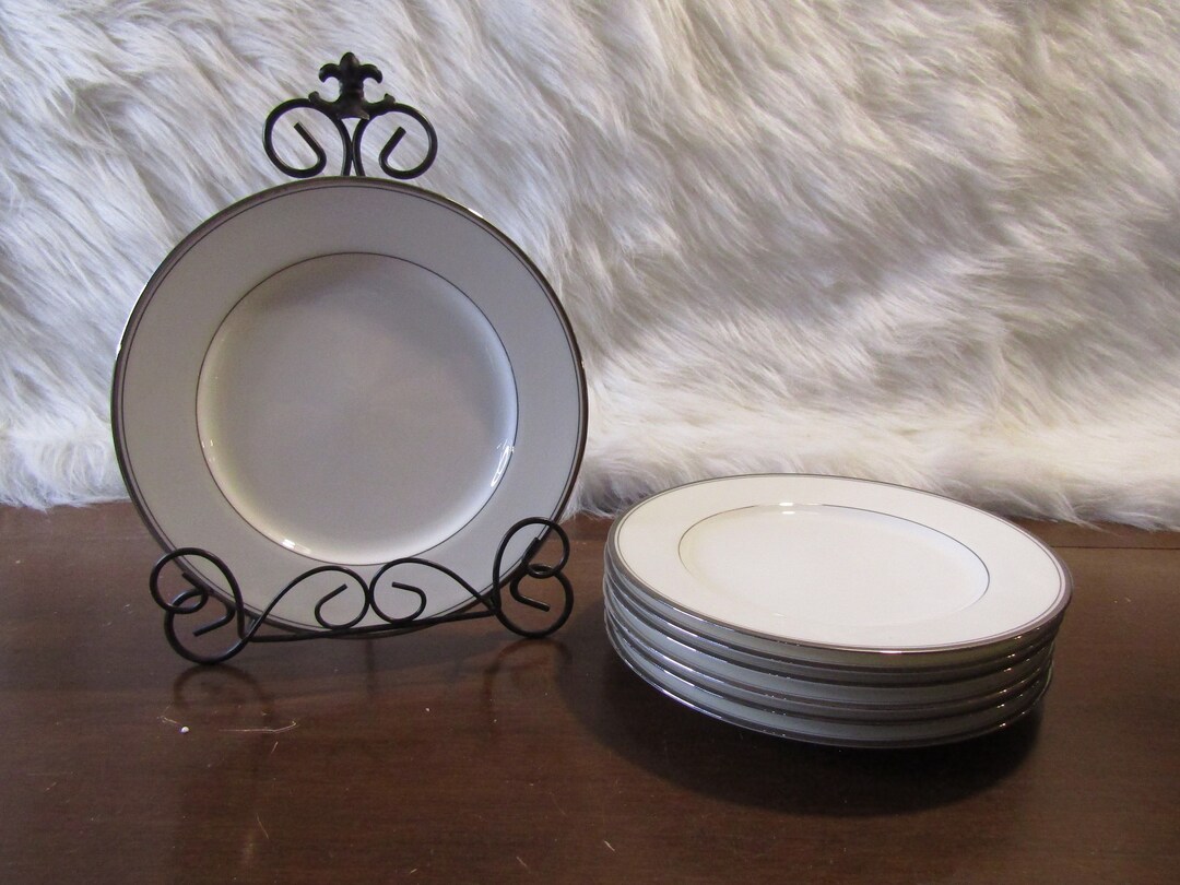 Mikasa *-* GOTHIC PLATINUM *-* Salad Plate, 7 Piece Set - Etsy