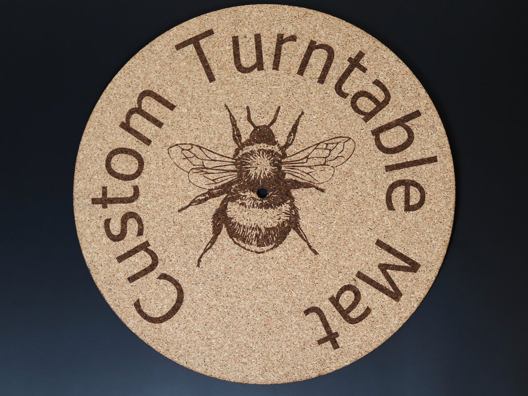 CUSTOM MADE Cork Turntable Slip Mats for Vinyl/records- Laser Cut and ...