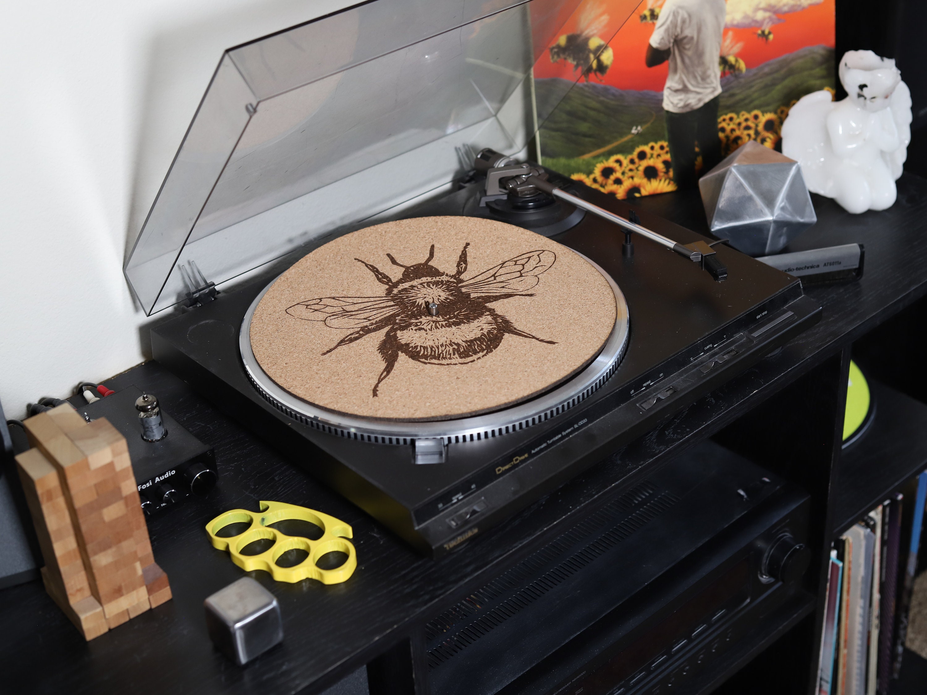 CUSTOM MADE Cork Turntable Slip Mats for Vinyl/records- Laser Cut and ...