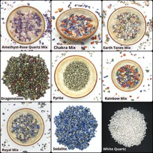 Crystal Chip Stones Small Tiny Various Healing Gemstones Beads Nuggets ...