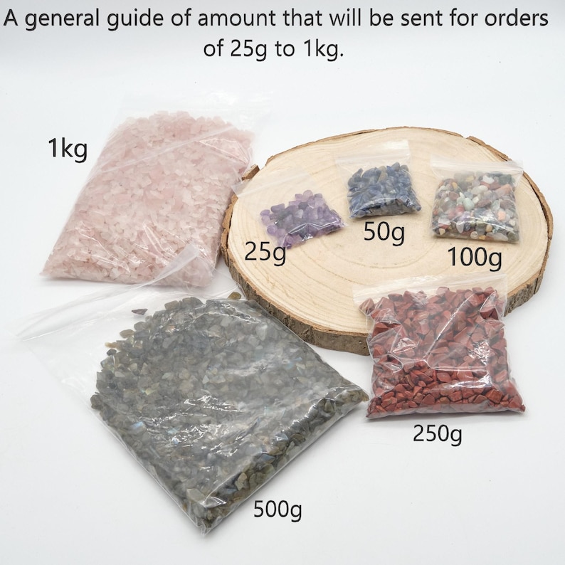 Crystal Chip Stones Small Tiny Various Healing Gemstones Beads Nuggets ...