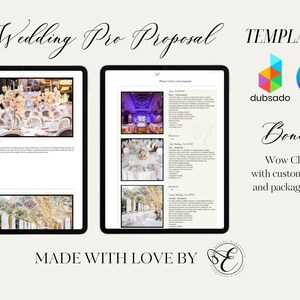 Dubsado Proposal Template Canva Template Wedding Planner Wedding Coordinator Wedding Venue - Etsy