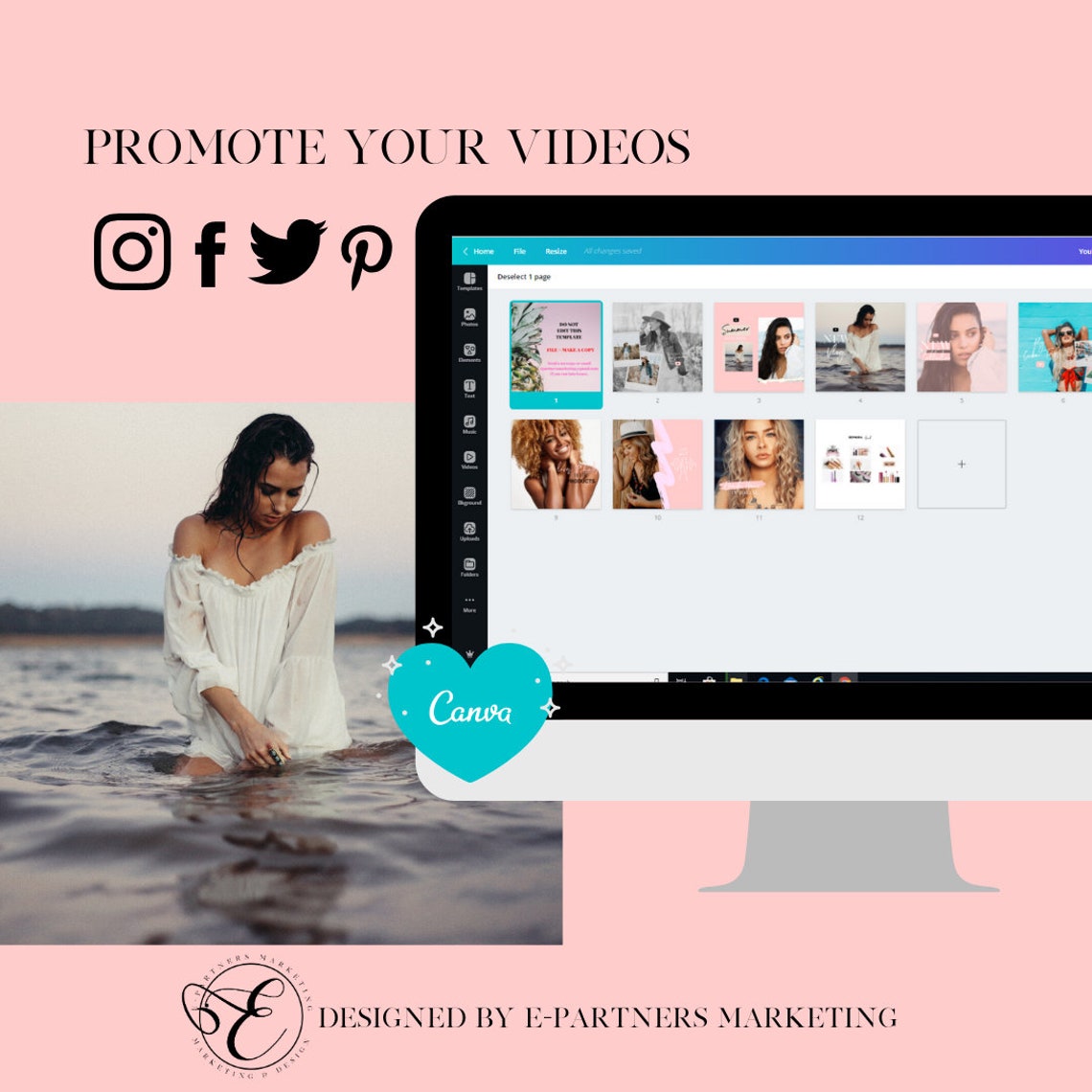 Youtube Promo Social Media Posts Instagram, Facebook, Twitter ...