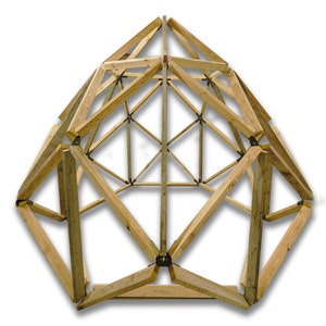 Zome Dome Hub Brackets - DIY Sheet Metal Connector Kit by Thunder Domes ...