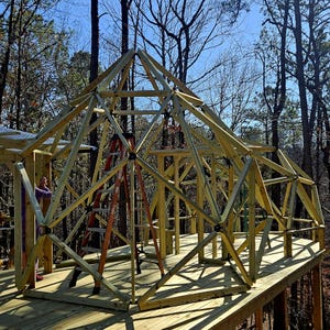 Zome Dome Hub Brackets - DIY Sheet Metal Connector Kit by Thunder Domes ...