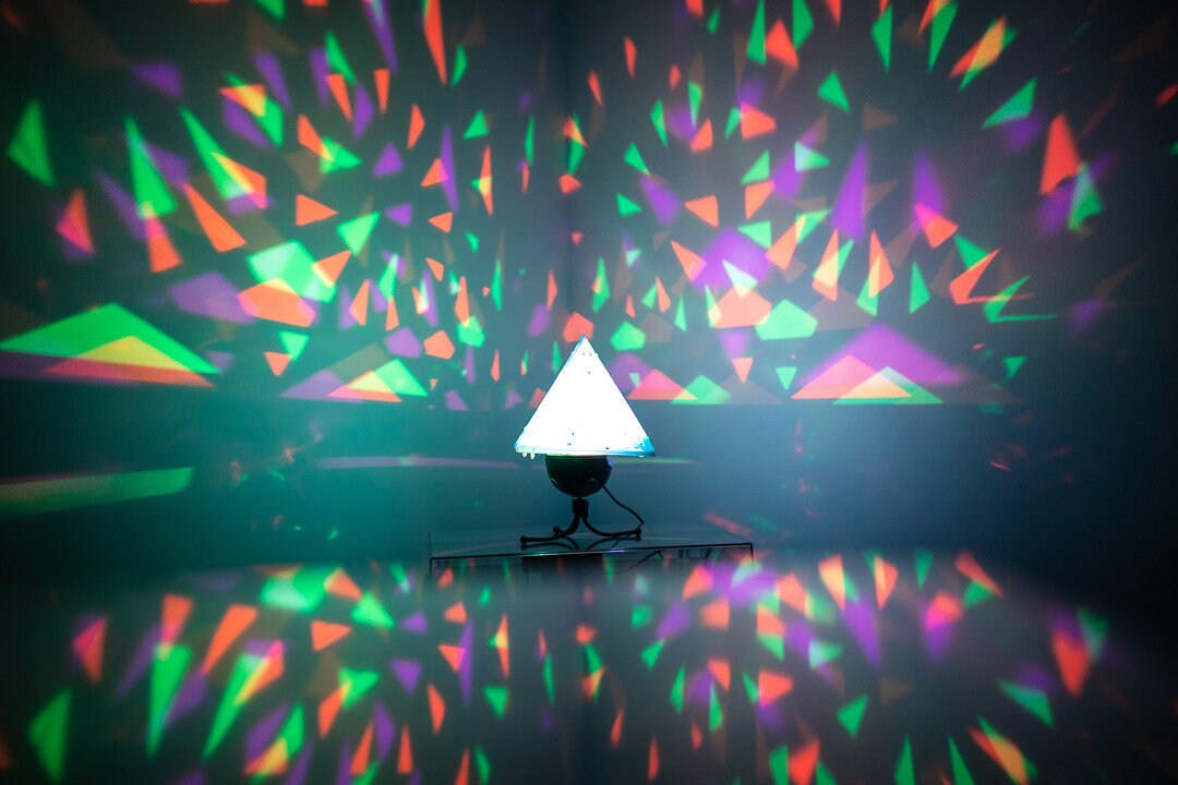 Kinetic Shadow Lamp Geometric Pyramid | Etsy