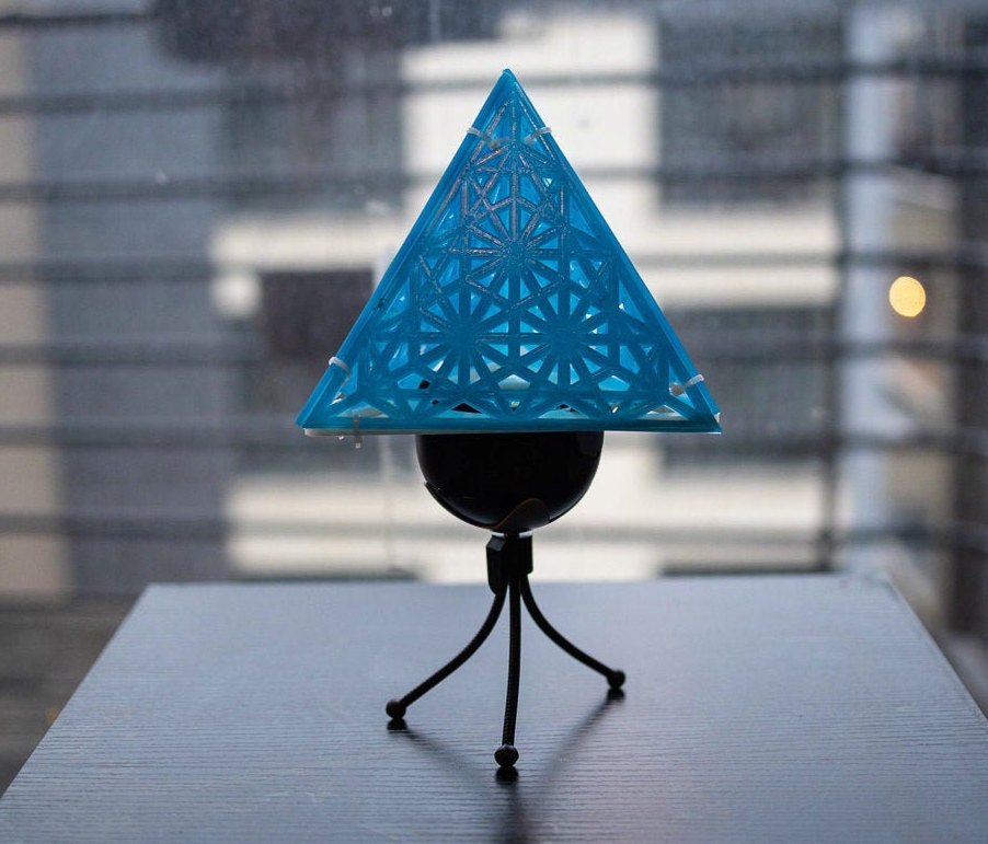 Kinetic Shadow Lamp Geometric Pyramid | Etsy