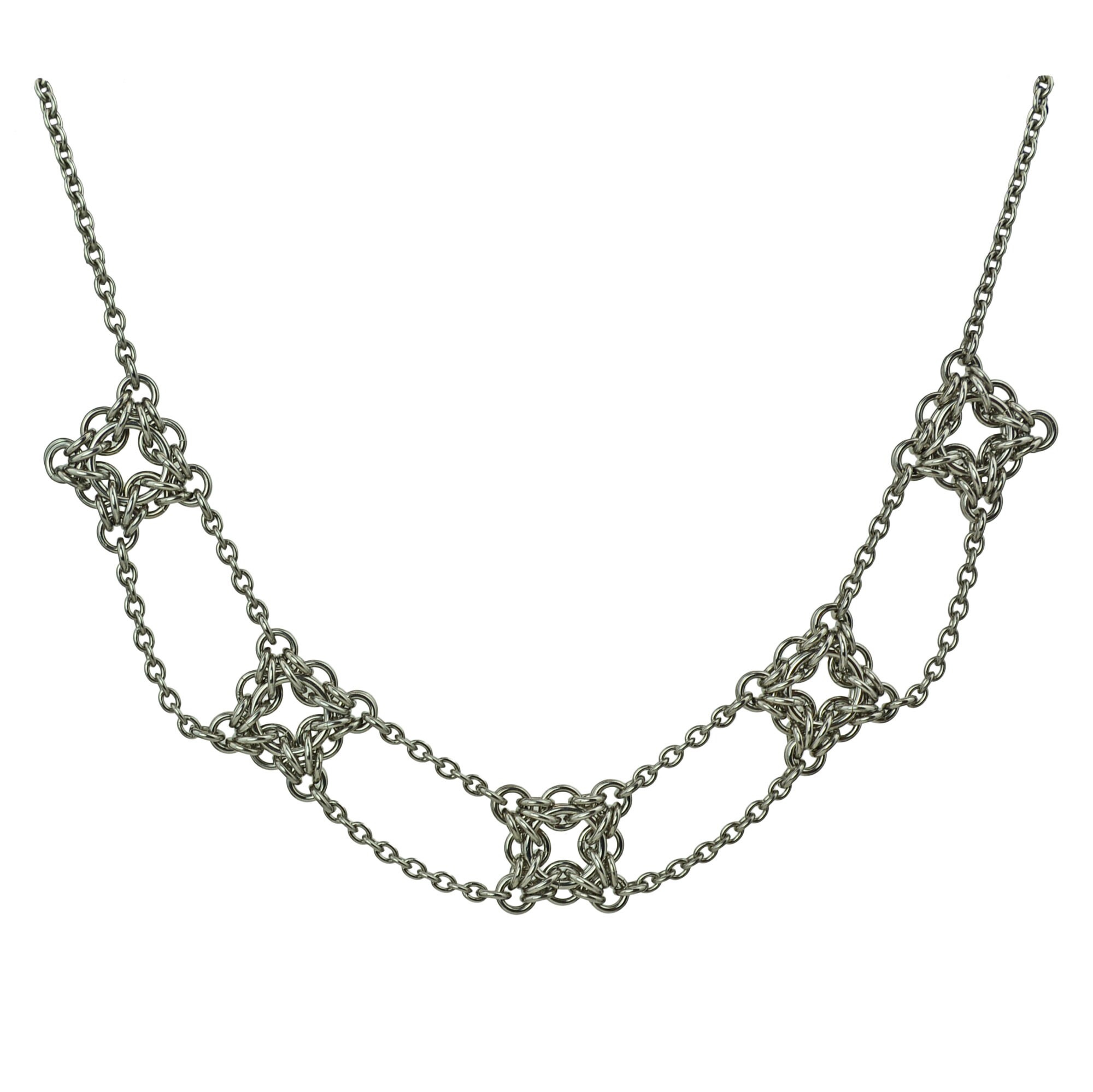 Celtic Filigree Collar Necklace - Stainless Steel Chainmaille - Etsy