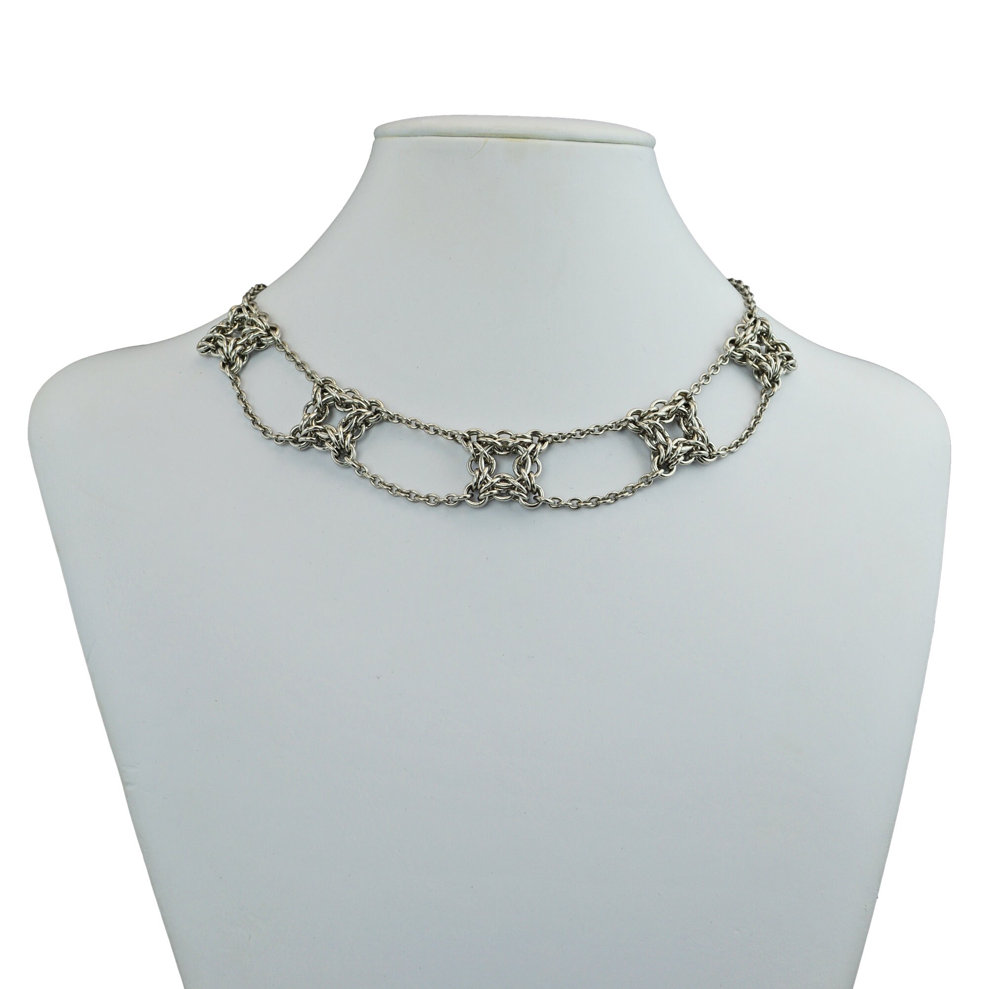 Celtic Filigree Collar Necklace Stainless Steel Chainmaille | Etsy