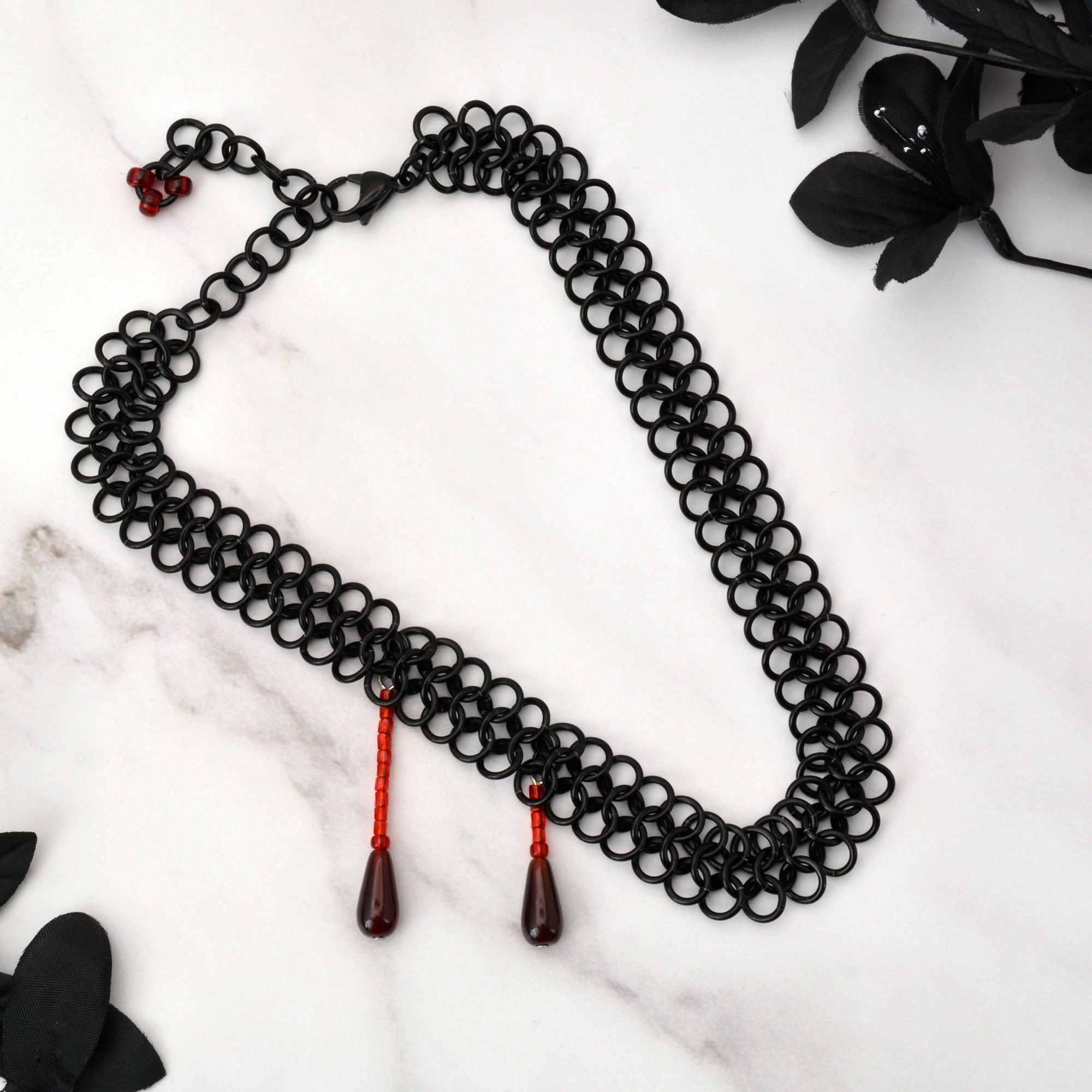 Vampire Bite Choker Aluminum or Stainless Steel | Etsy