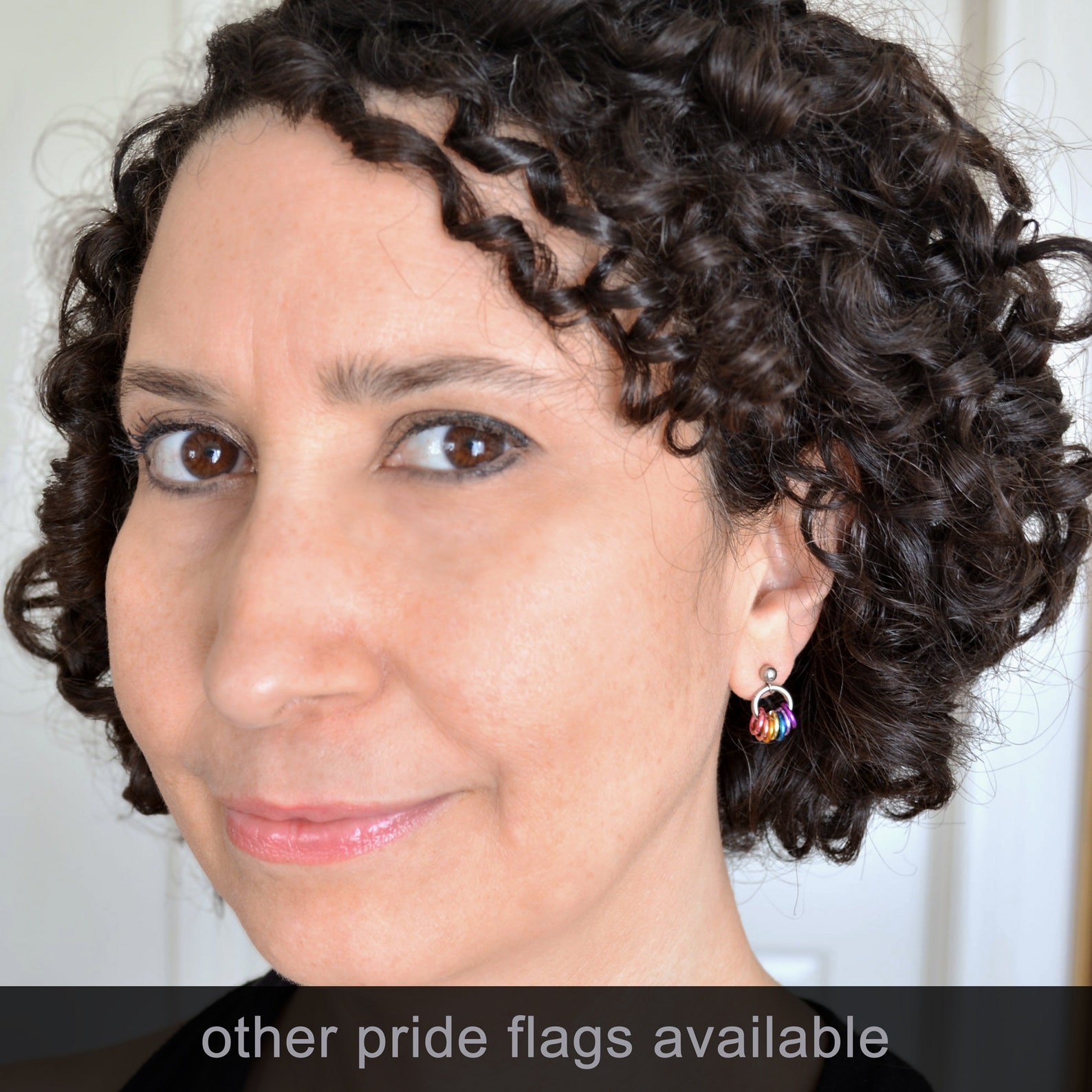 Aroace Pride Flag - Tiny Chainmaille Earring - Etsy