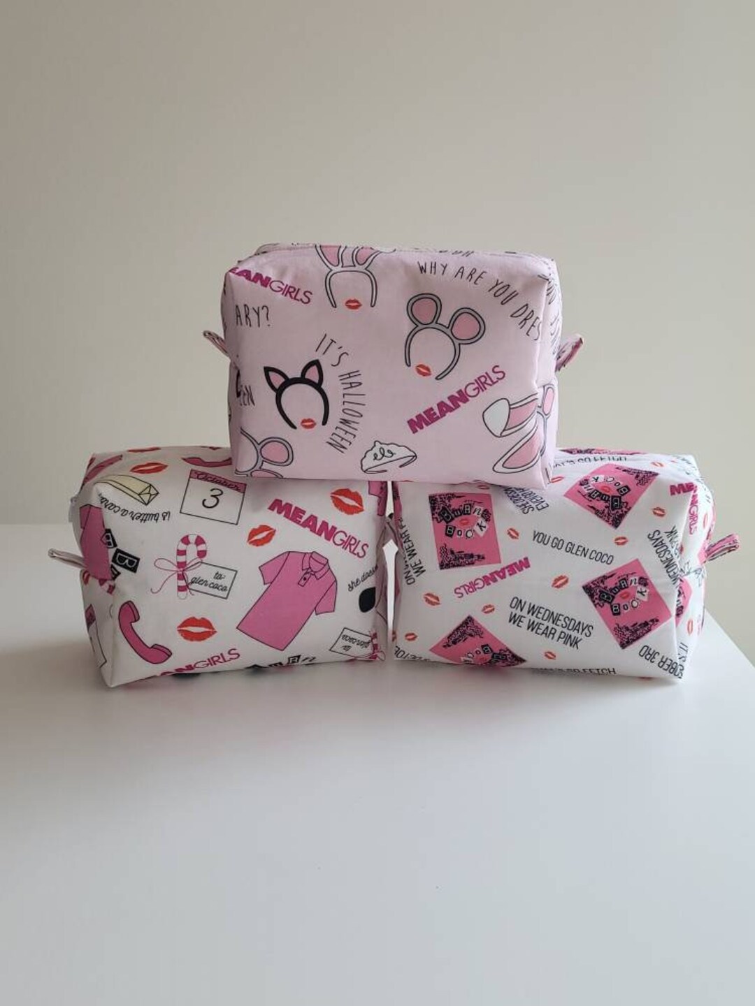 Mean Girls Movie Inspired Handmade Cosmetics Bag, Makeup Bag, Fabric ...