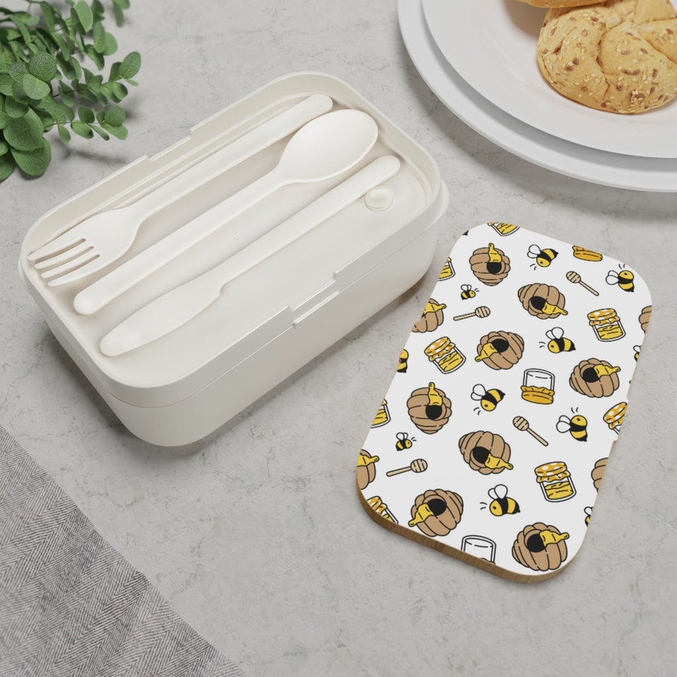 Bumblebee Cottagecore Bento Lunch Box sold by Suzette Boyan | SKU ...