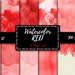 Red Watercolor Digital Paper Set Red Digital Paper Red - Etsy