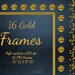 Gold Frames Glitter Clipart Digital Gold Frames Golden Sparkle Borders ...