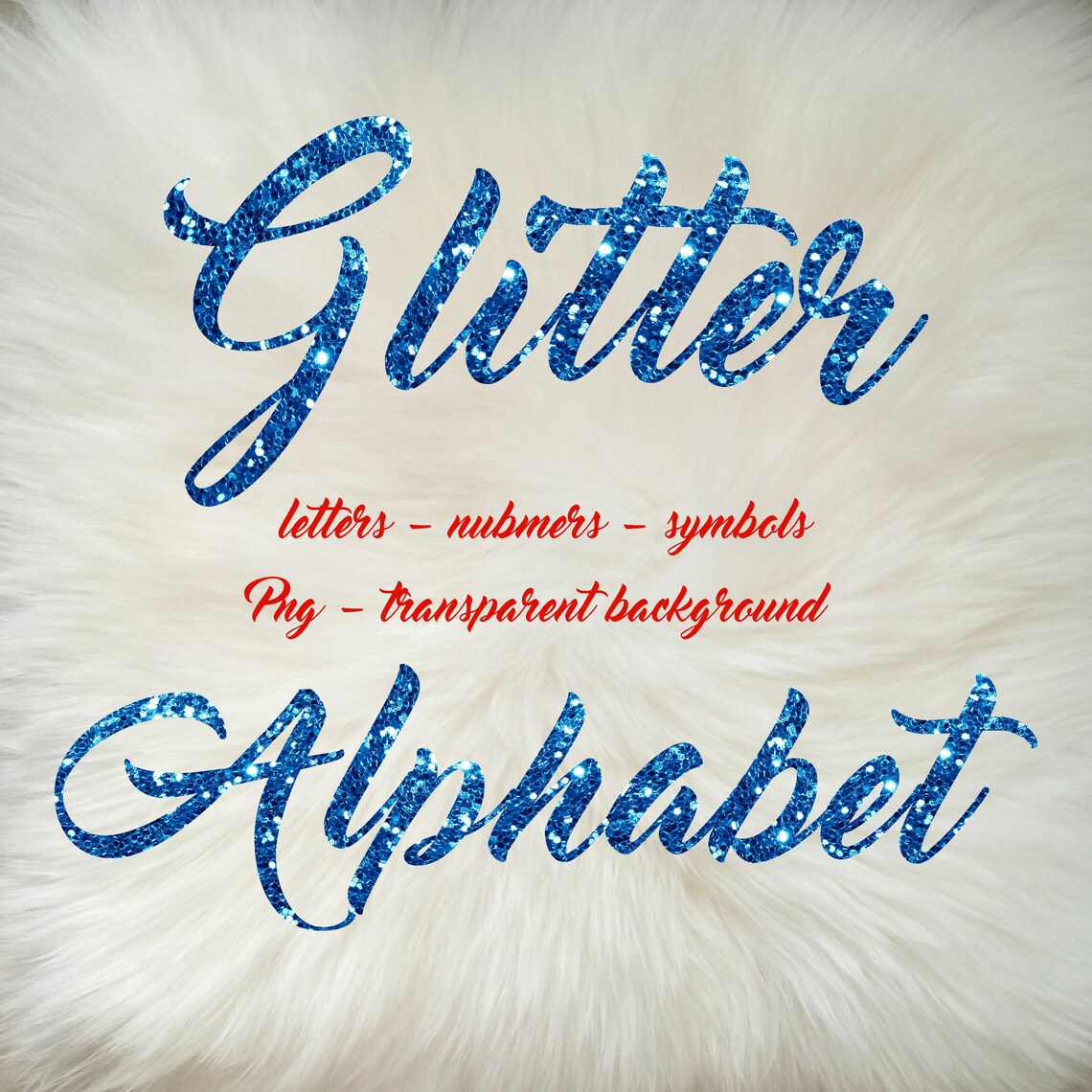 Glitter Alphabet Letters Clipart Numbers Blue Alphabet Clipart - Etsy