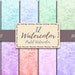 Watercolor Pastel Digital Paper Soft Pastel Watercolor Texture - Etsy