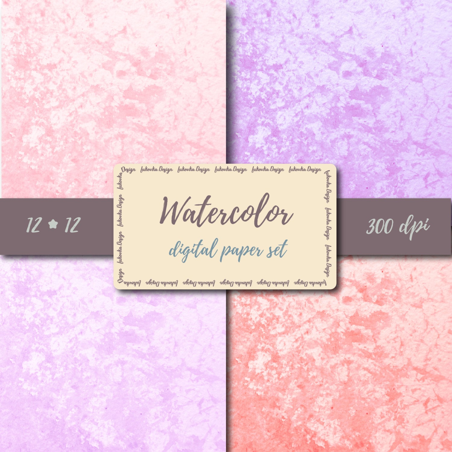 Watercolor Pastel Digital Paper Soft Pastel Watercolor Texture - Etsy