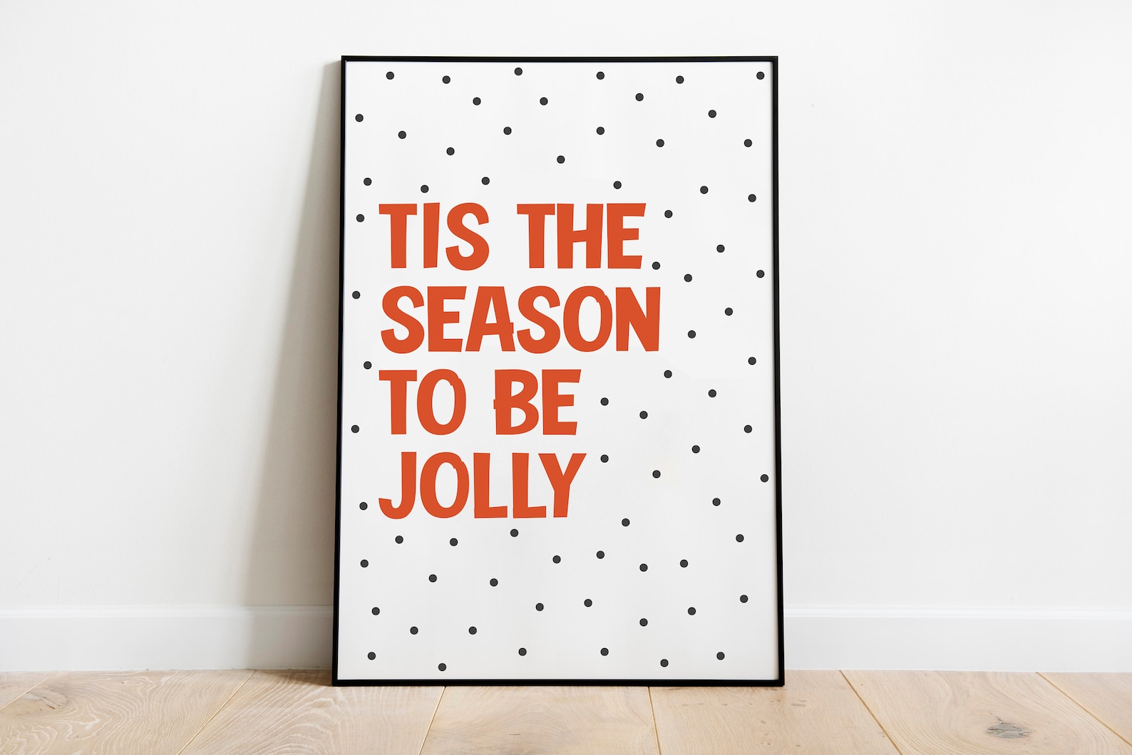 Tis The Season To Be Jolly Quote Print Christmas Print ANY | Etsy