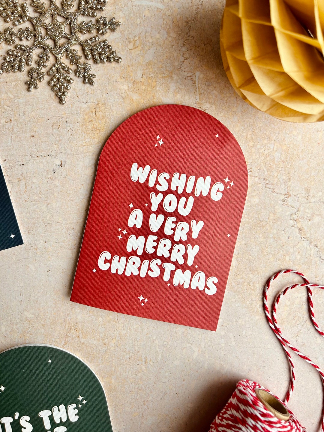 Individual Christmas Card Christmas Quote Xmas Card Festive Card ...