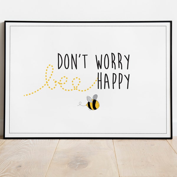 Bumble Bee Print - Etsy UK