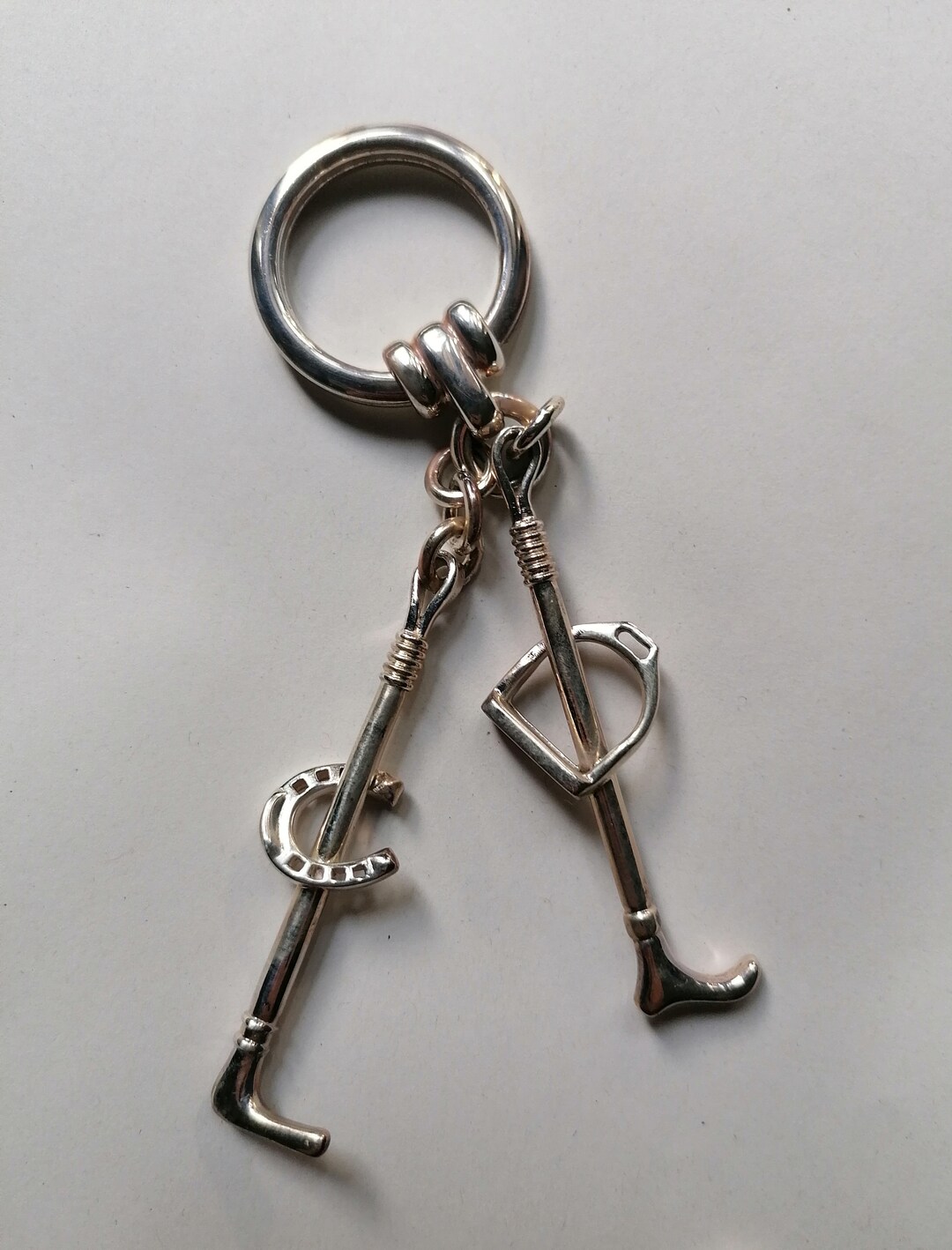 Polo Keyring in Sterling Silver 10 Cm - Etsy
