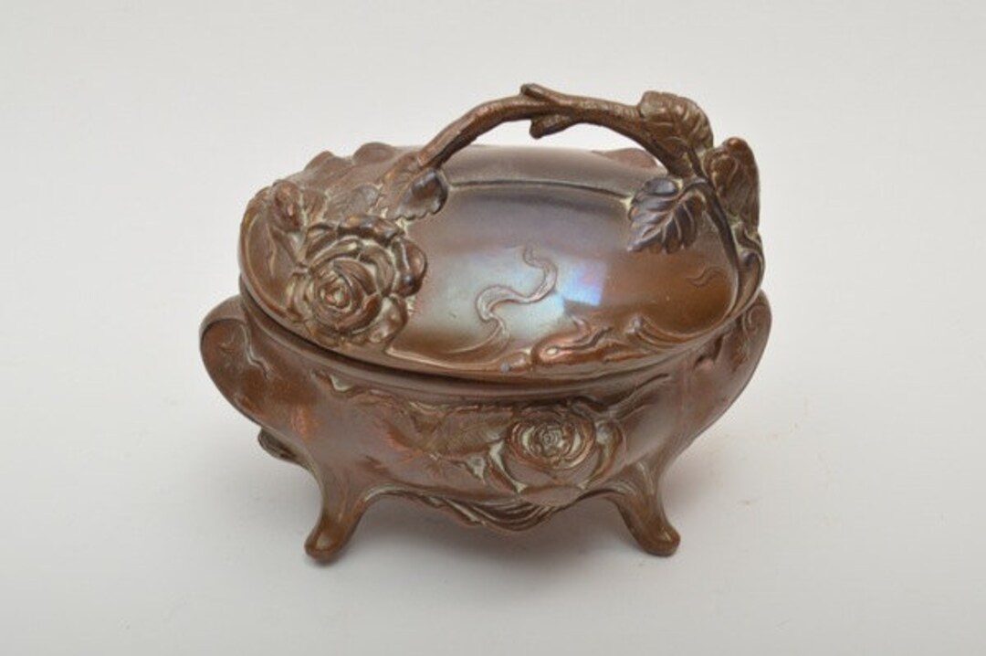 Victorian/edwardian Antique Vanity Storage Jewelry Box Gold Tone - Etsy