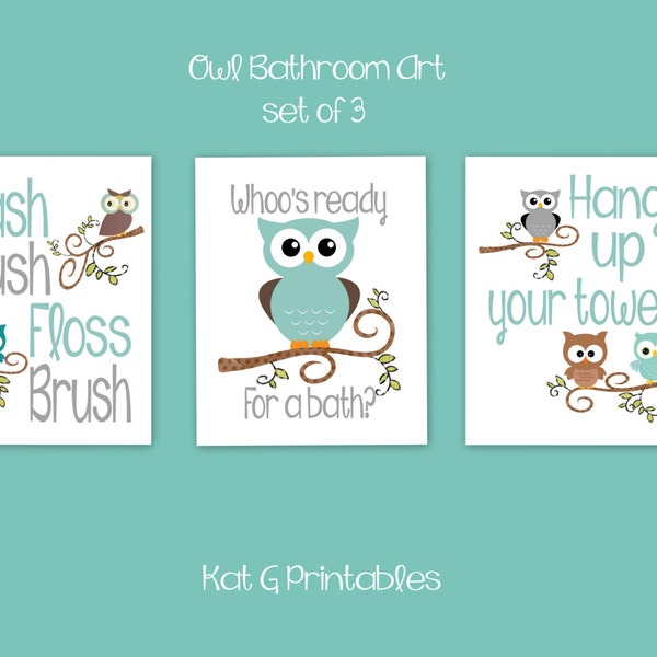 Owl Bathroom - Etsy