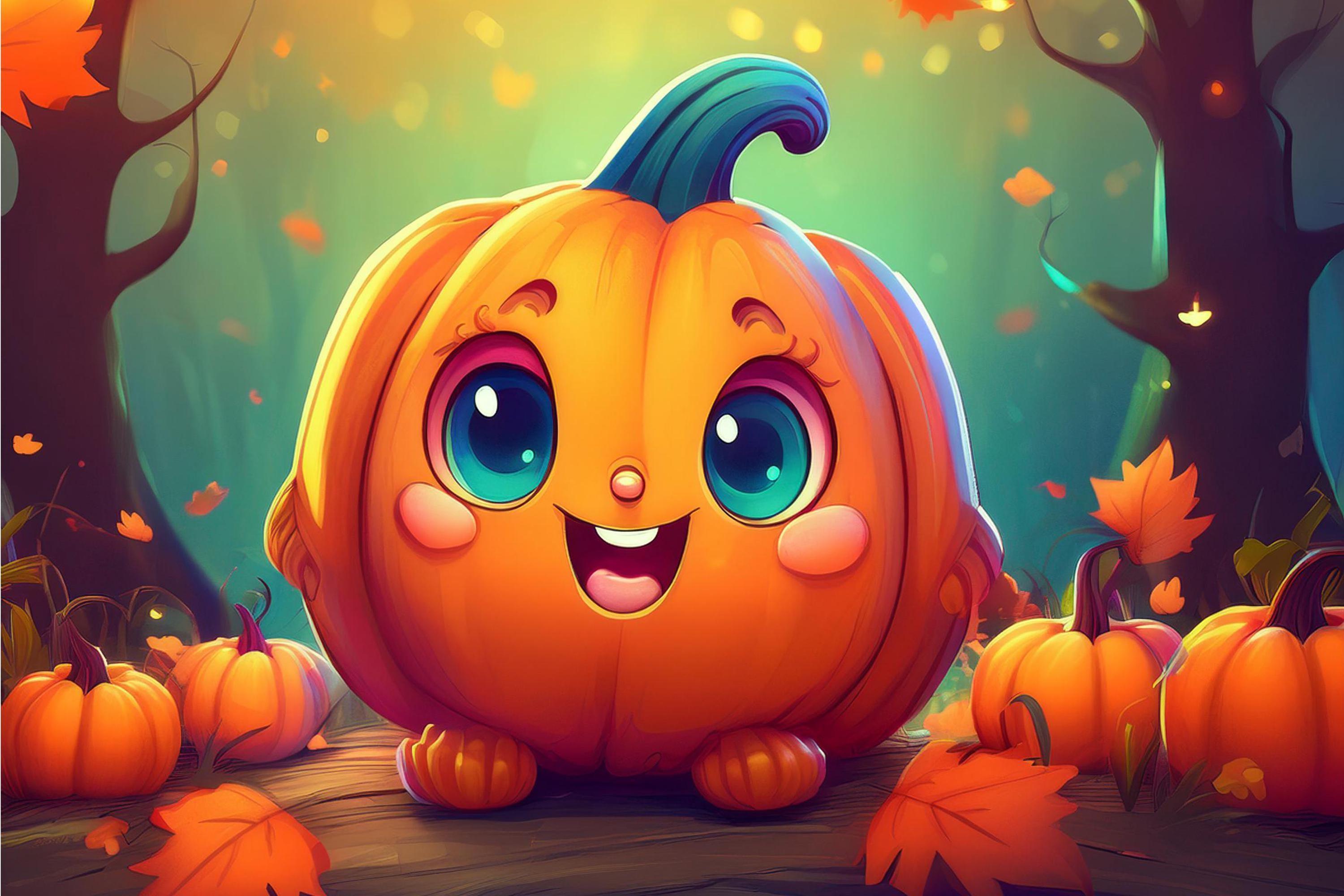 Halloween Pumpkin Decoration Ideas Set of Cute Pumpkin Images, All ...