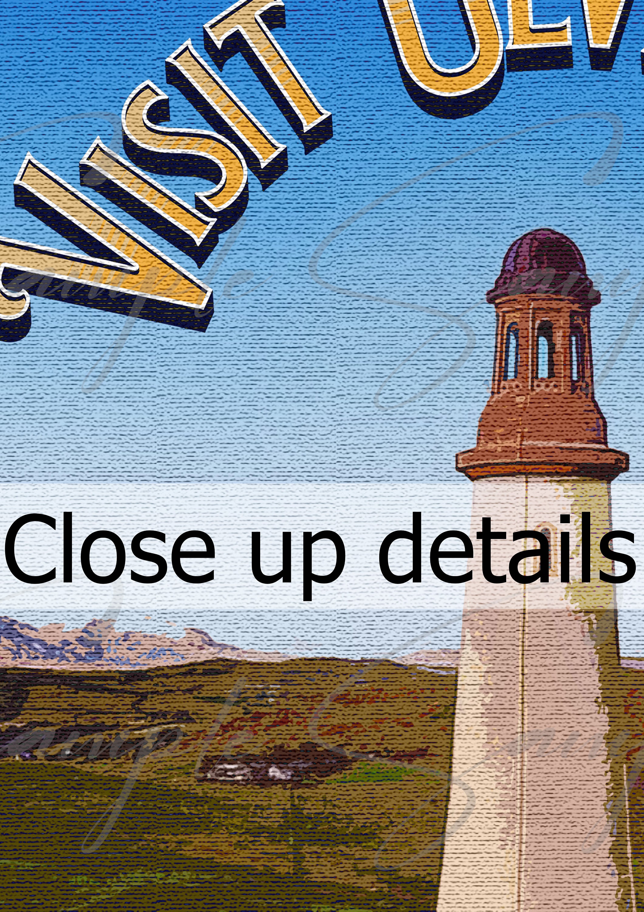 Printable British Wall Art, Retro Vintage Poster, Ulverston. Cumbria ...