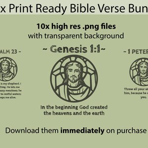 Bible Scripture Poster Bundle Instant Download, Bible Verse Collection ...