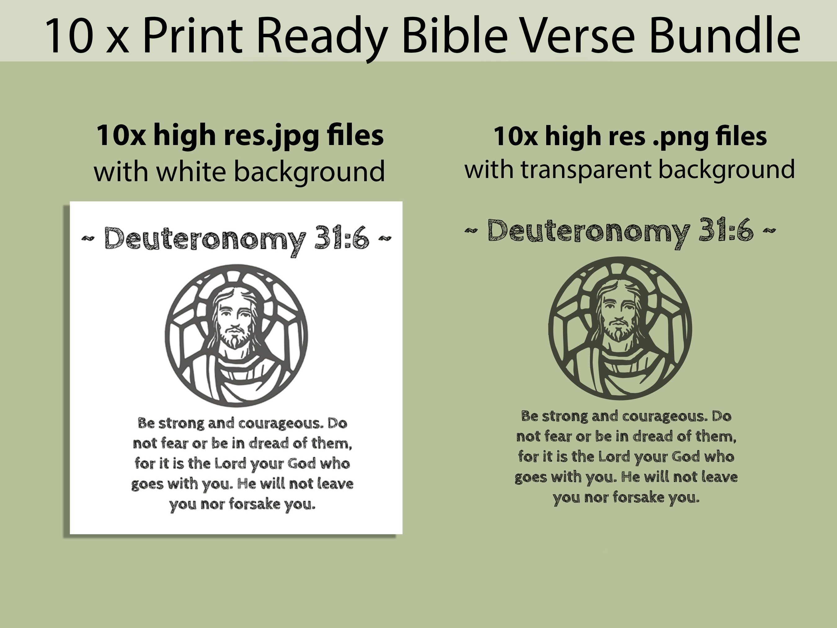 Bible Scripture Poster Bundle Instant Download, Bible Verse Collection ...