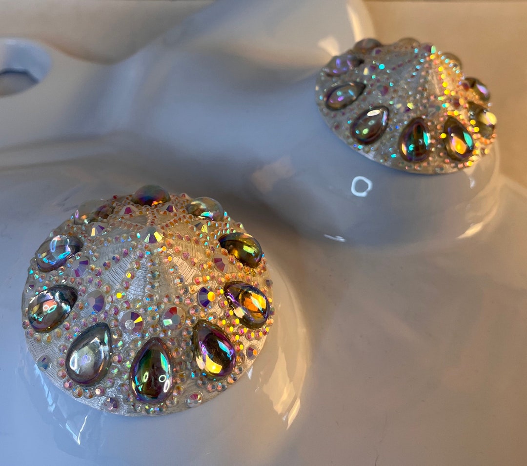 White AB Teardrop Pasties - Etsy