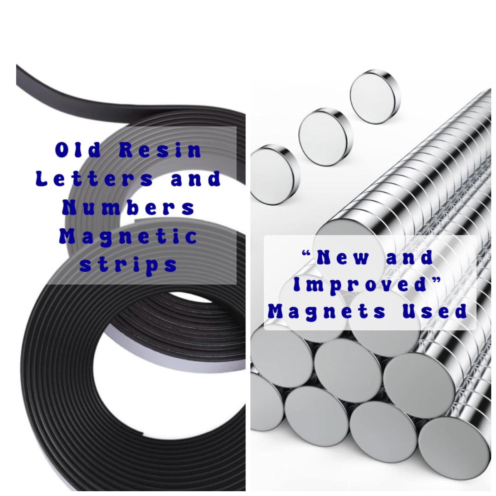 Resin Magnetic Alphabet and Numbers Set: Custom Refrigerator Magnets ...