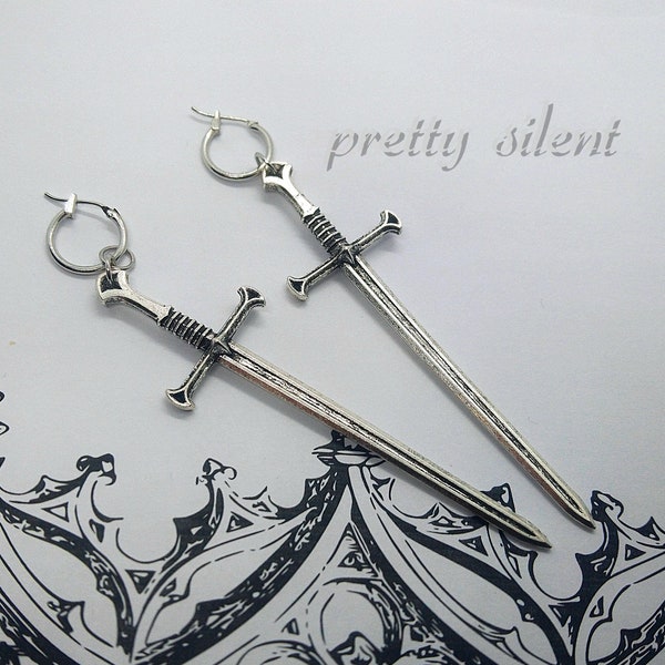 Sword Earrings - Etsy